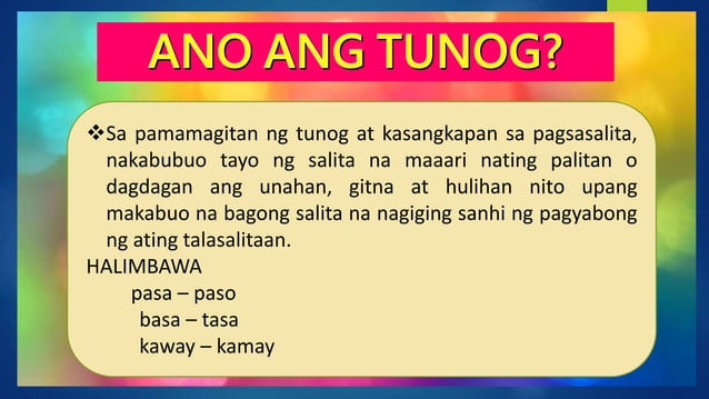 Filipino 3 yunit iii aralin 4 pagpapalit at pagdaragdag ng mga tunog ...