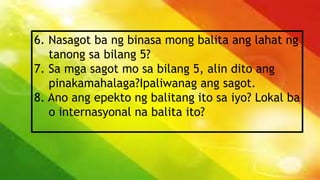 Filipino 4- Aralin 7- Katuwang sa Pamayanan-Day 2-5.pptx