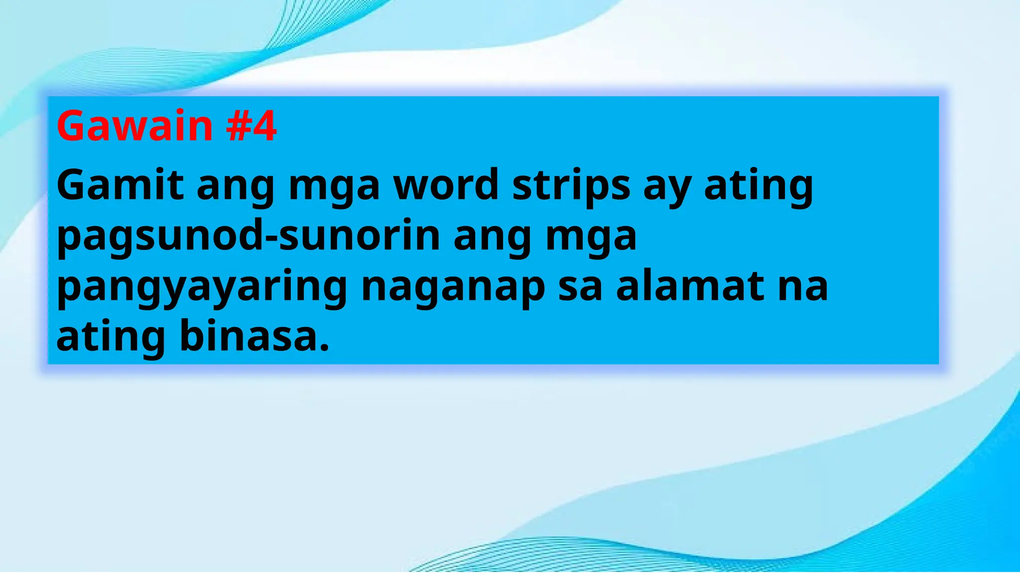 filipino 4- napagsusunod ang mga pangyayari sa kuwento demonstration ...
