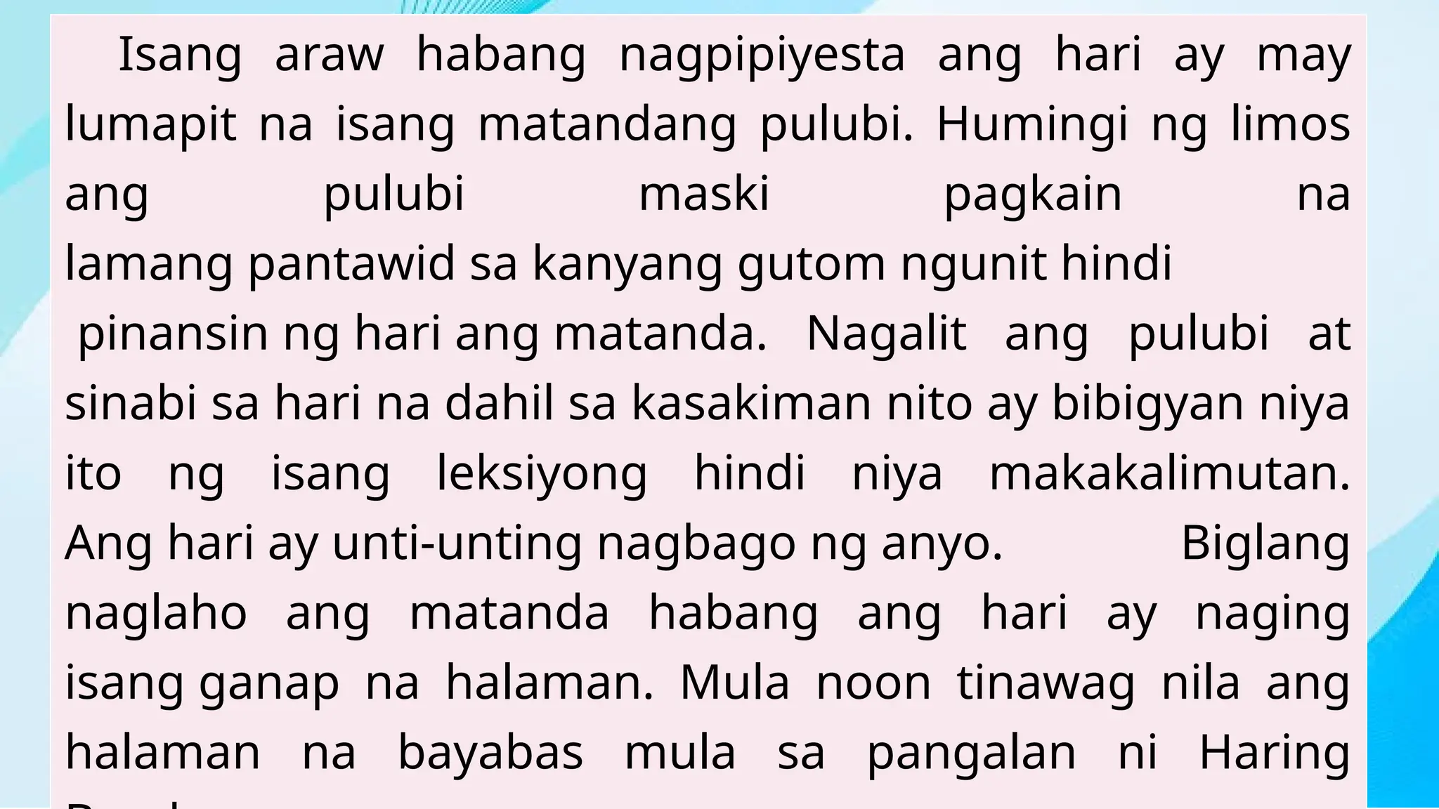 filipino 4- napagsusunod ang mga pangyayari sa kuwento demonstration ...