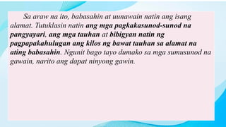 filipino 4- napagsusunod ang mga pangyayari sa kuwento demonstration ...