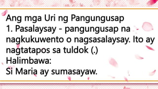 FILIPINO 4 QUARTER 4 WEEK 2 Day 1 paggamit ng ibat inang pangungusap | PPTX