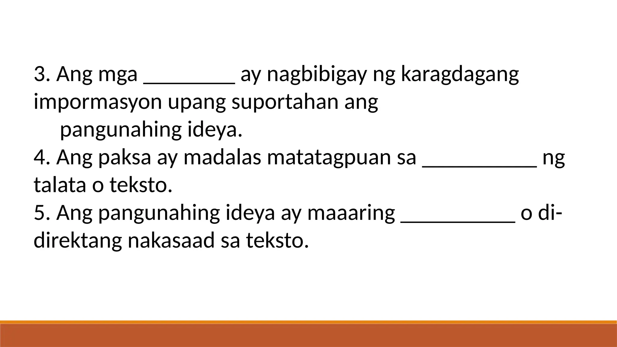 FILIPINO 4 Tekstong Impormatibo-Mga babasahing nagbibigay ng mga ...