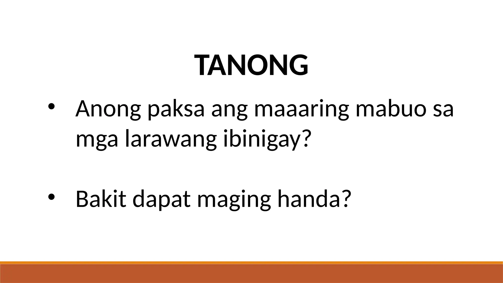 FILIPINO 4 Tekstong Impormatibo-Mga babasahing nagbibigay ng mga ...