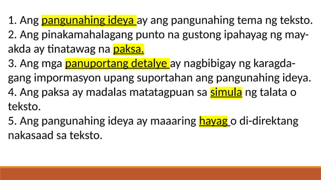 FILIPINO 4 Tekstong Impormatibo-Mga babasahing nagbibigay ng mga ...