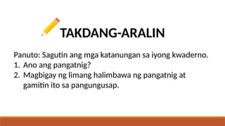 FILIPINO 4 Tekstong Impormatibo-Mga babasahing nagbibigay ng mga ...