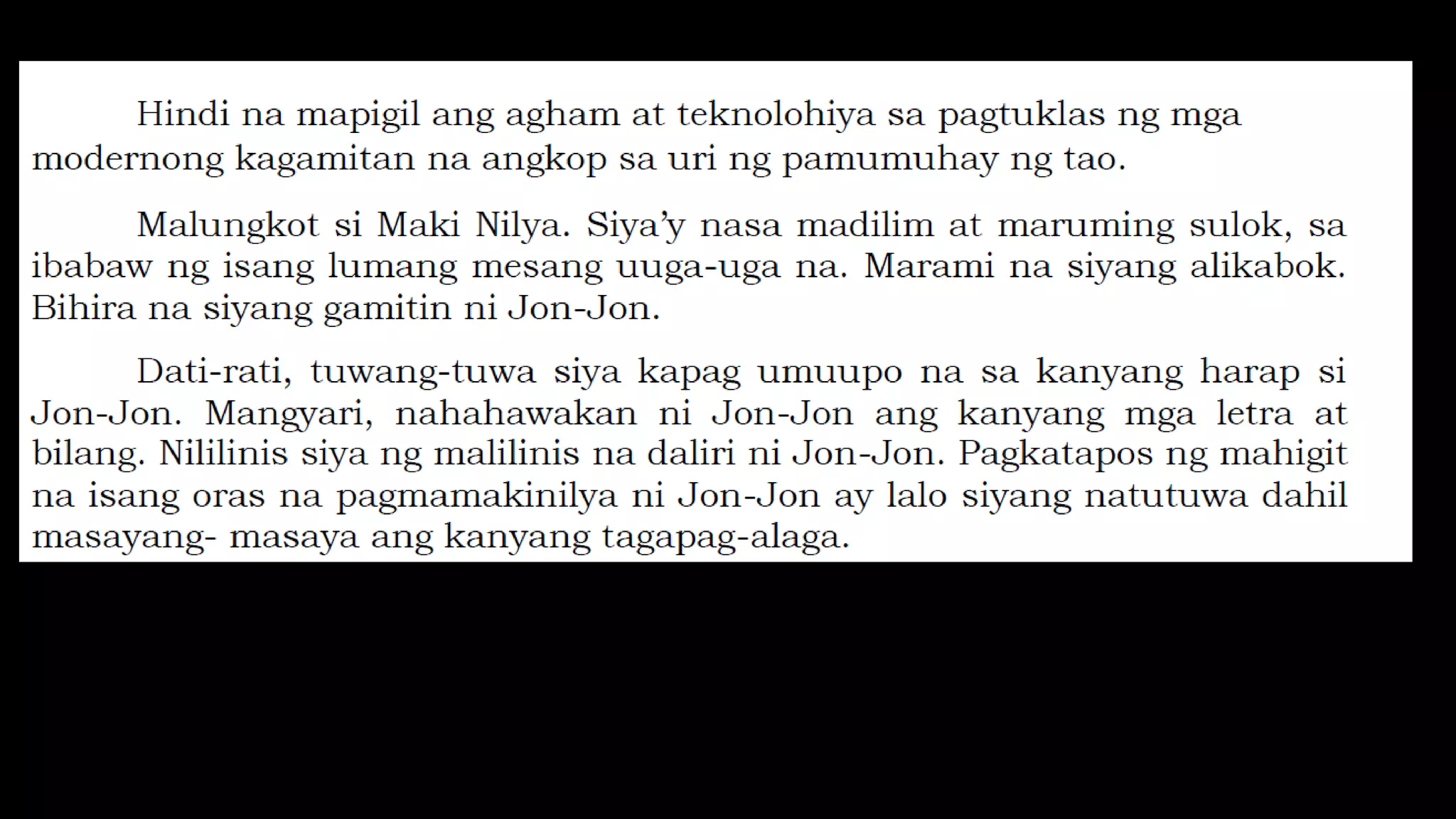 Filipino 5-Pagsagot sa mga Tanong sa Binasang Teksto.pptx