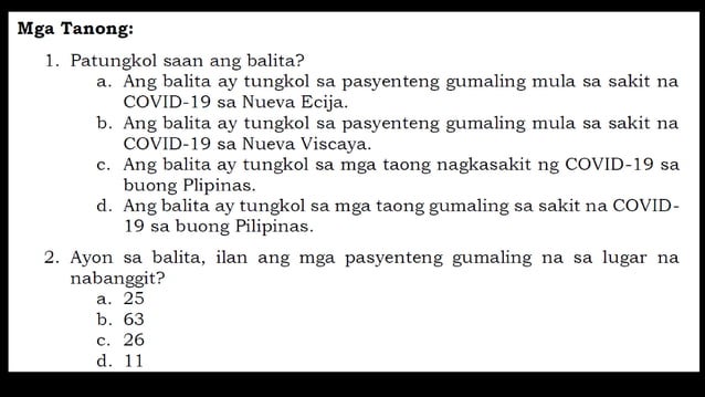 Filipino 5-Pagsagot sa mga Tanong sa Binasang Teksto.pptx