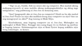 Filipino 5-Pagsagot sa mga Tanong sa Binasang Teksto.pptx
