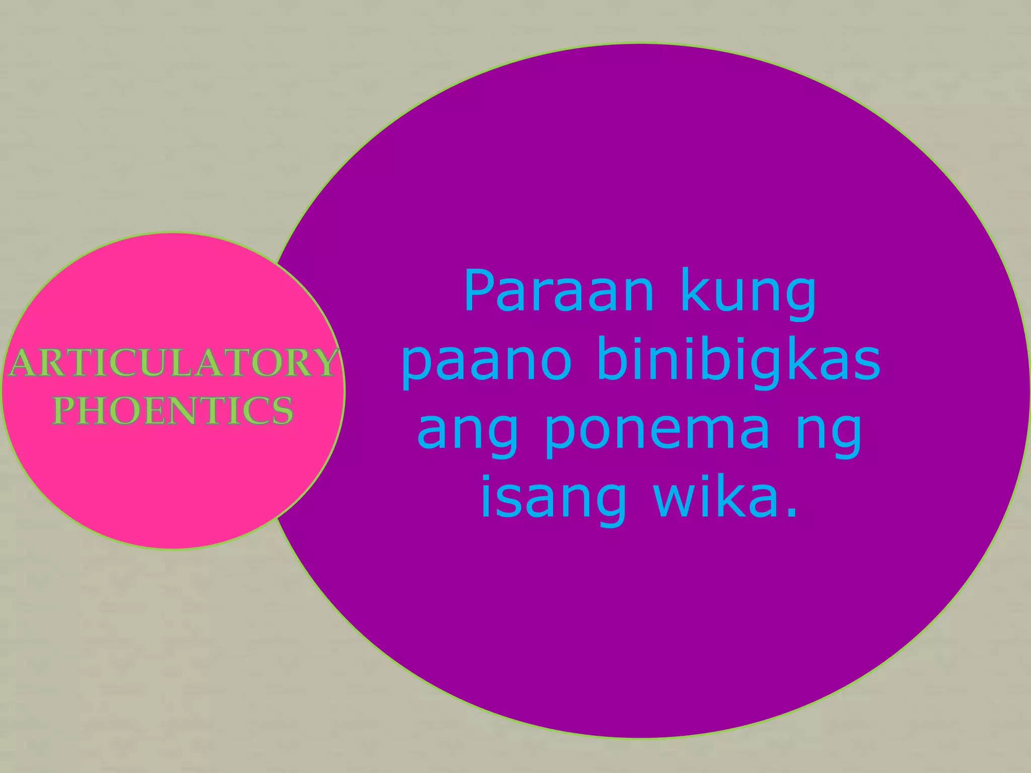 PANIMULANG LINGGWISTIKA : Ang Pagsasalita | PPTX