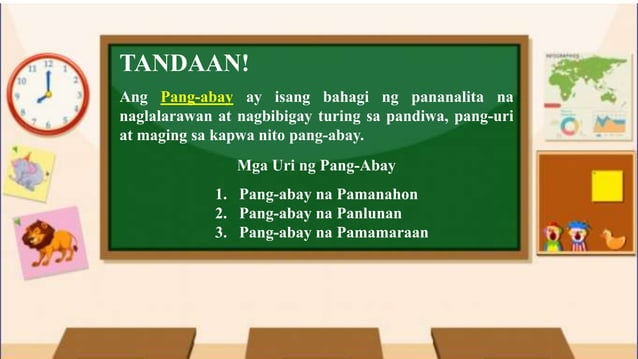 Filipino 5 Paggamit ng Pang-abay sa Paglalarawan ng Kilos | PPTX