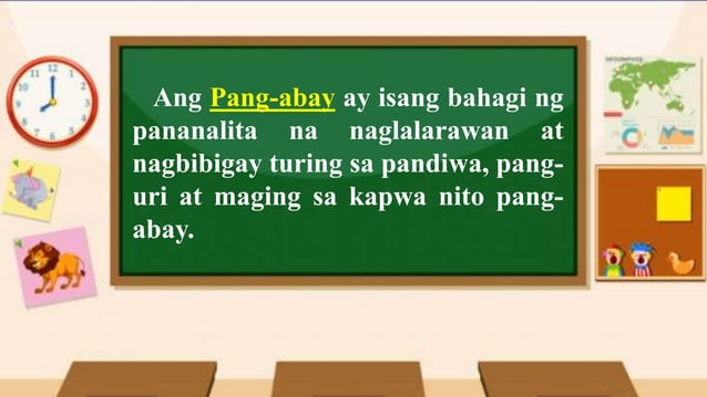 Filipino 5 Paggamit ng Pang-abay sa Paglalarawan ng Kilos | PPTX