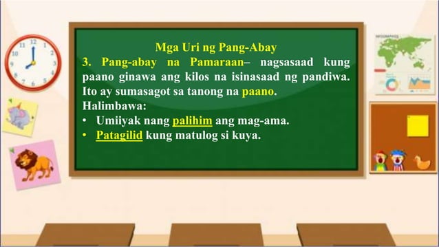 Filipino 5 Paggamit ng Pang-abay sa Paglalarawan ng Kilos | PPTX