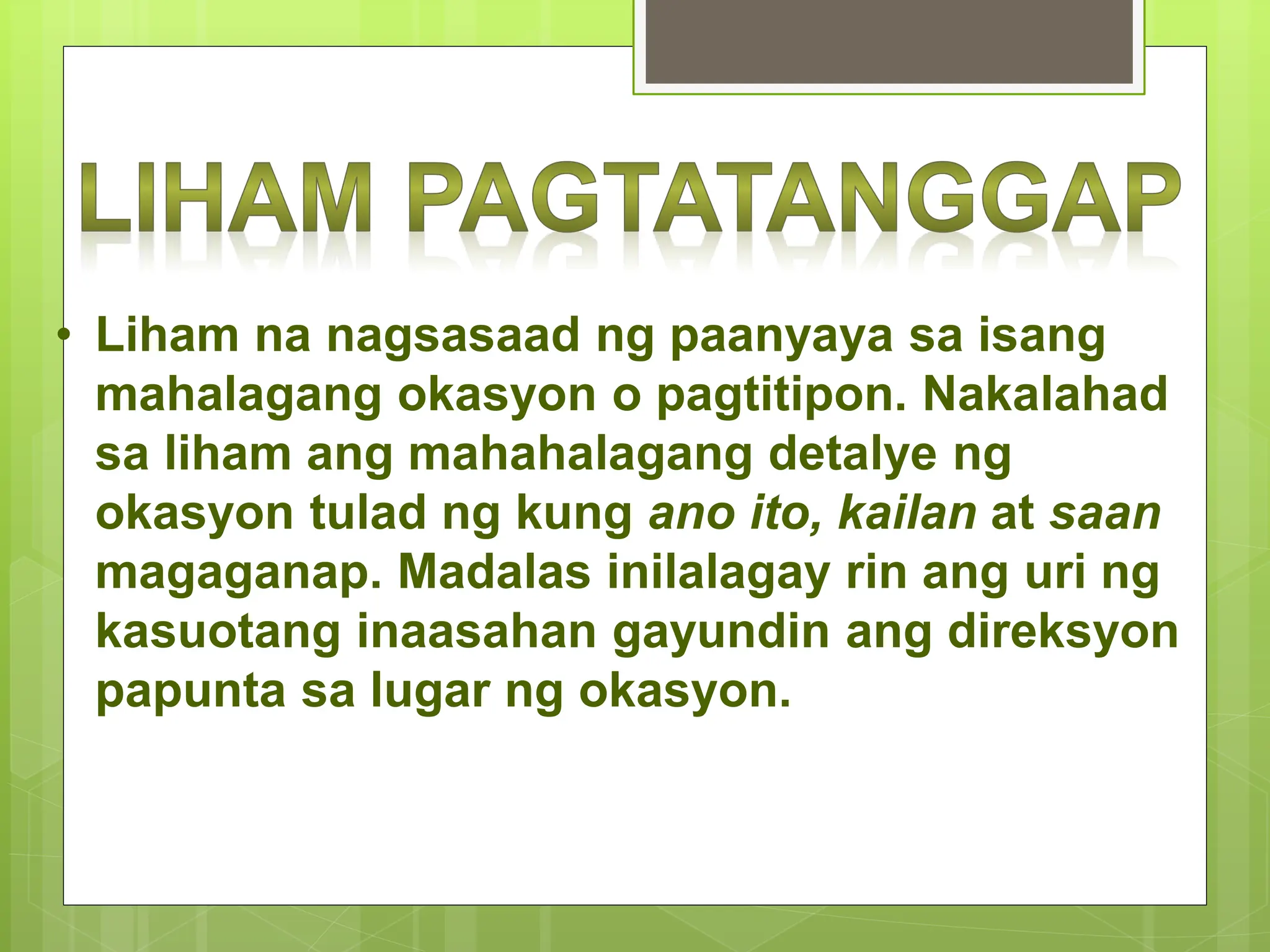 FILIPINO 5 PPT Q3 - Bahagi Ng Liham.pptx