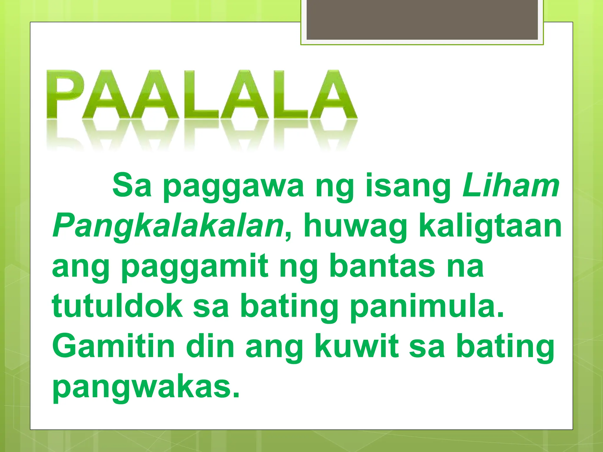 FILIPINO 5 PPT Q3 - Bahagi Ng Liham.pptx