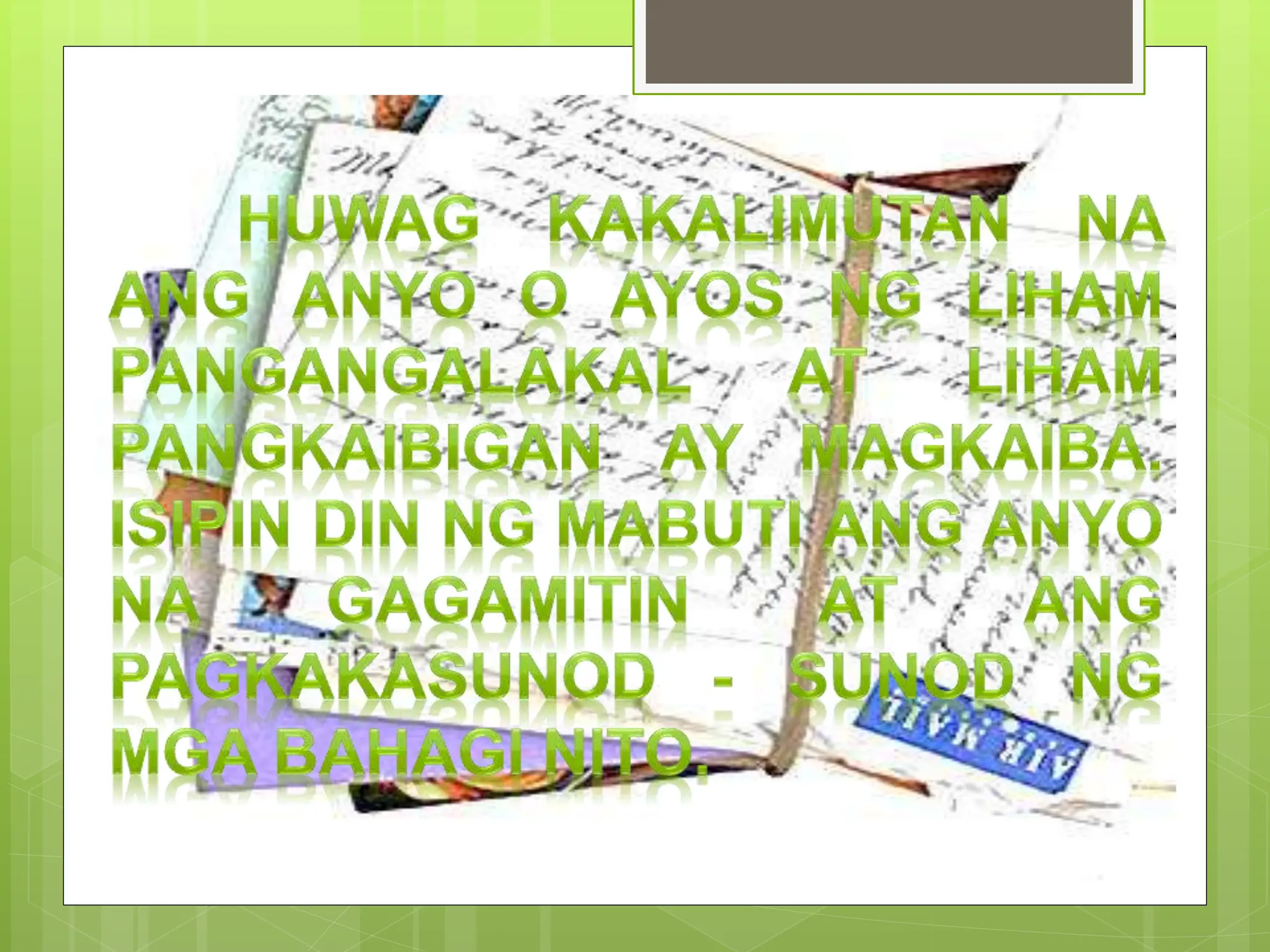 FILIPINO 5 PPT Q3 - Bahagi Ng Liham.pptx