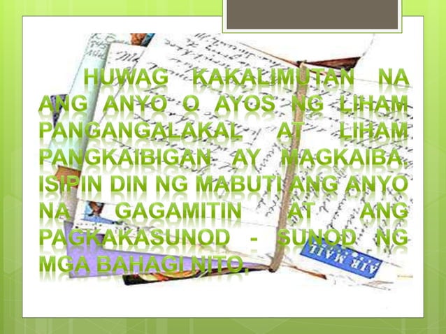 FILIPINO 5 PPT Q3 - Bahagi Ng Liham.pptx