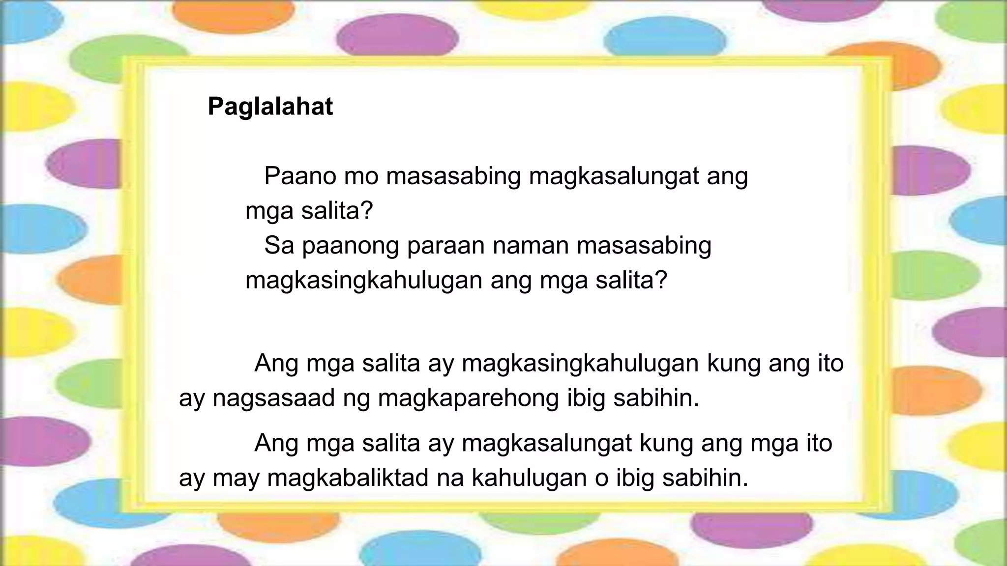 FILIPINO 5 PPT Q3 W3 Day 1-5 – Alamat, Paglalarawan ng Tauhan, Pang ...