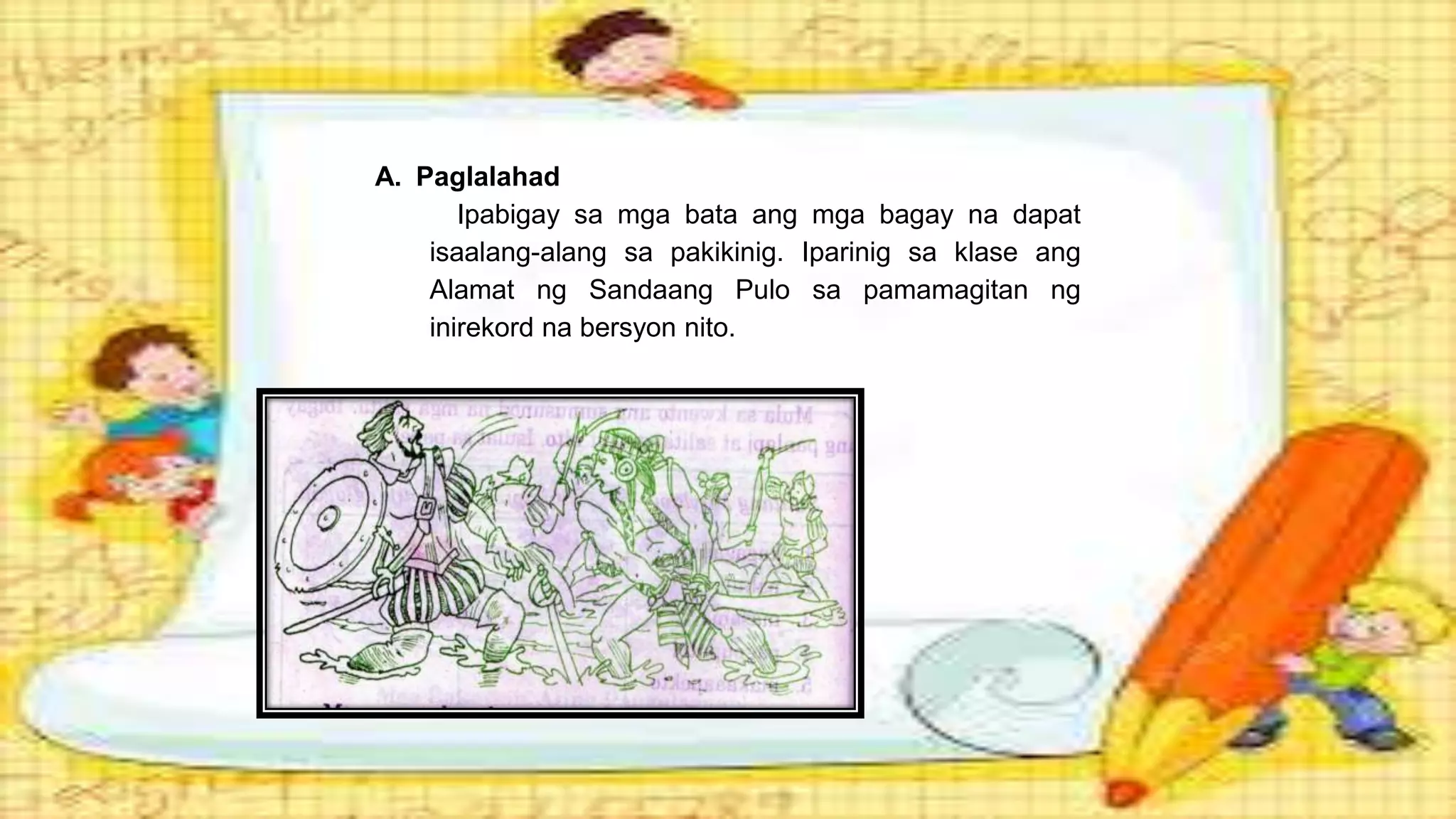 FILIPINO 5 PPT Q3 W3 Day 1-5 – Alamat, Paglalarawan ng Tauhan, Pang ...