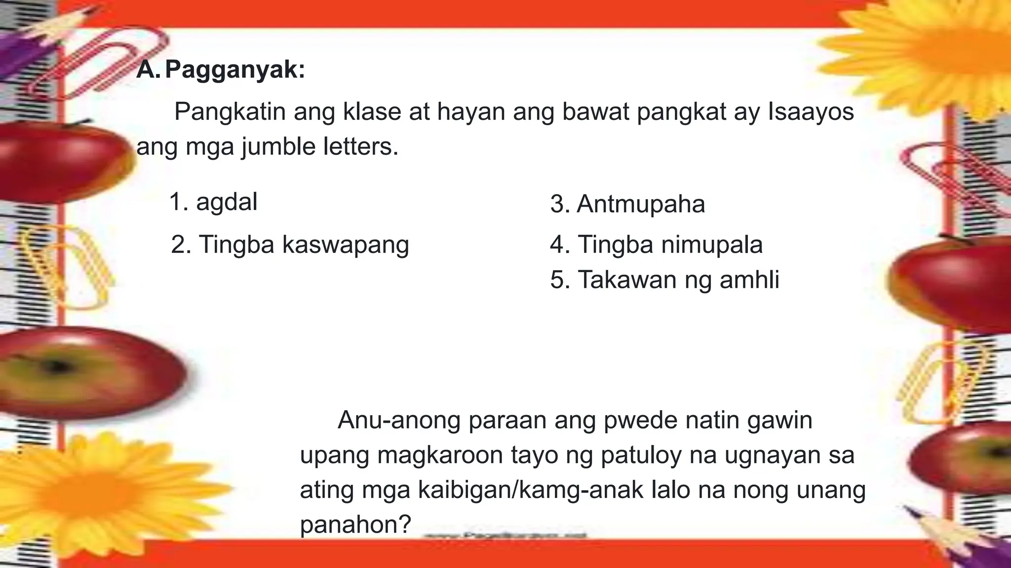 FILIPINO 5 PPT Q3 W5 Day 1-5 - Alamat, Nagagamit Ang Iba’t Iibang ...