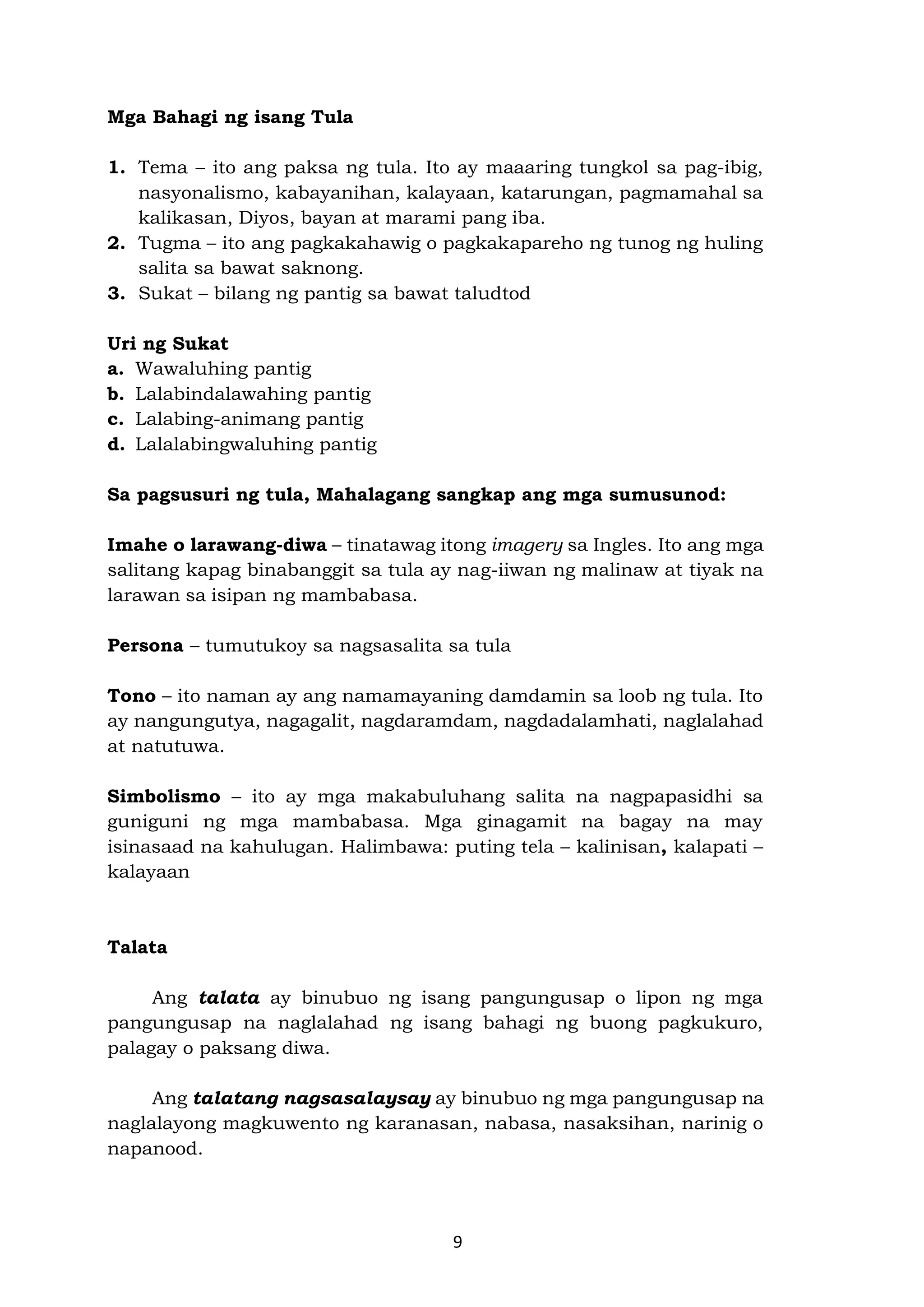 Filipino5 q1 mod4_pagsulat ng isang maikling tula, talatang ...
