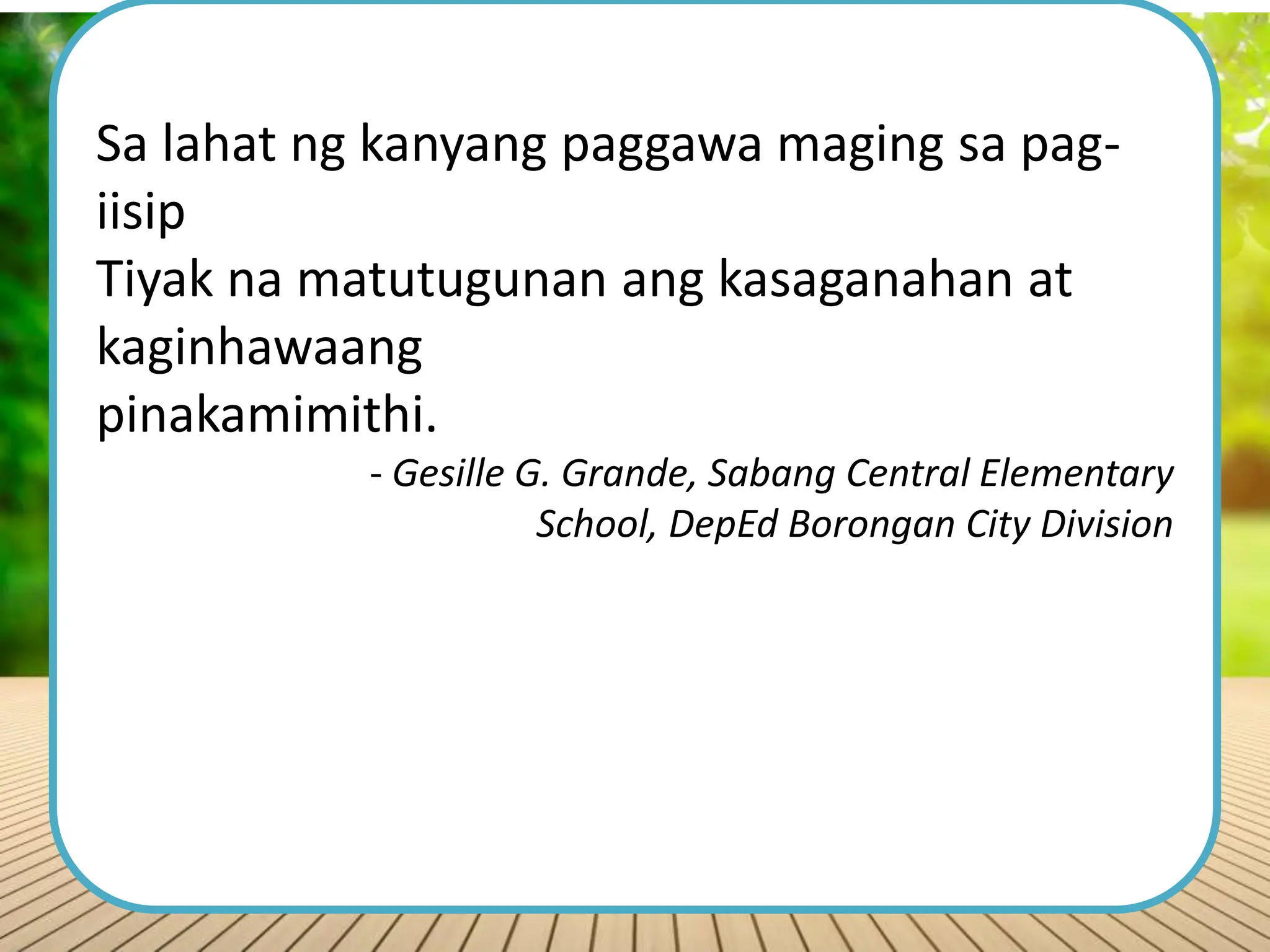 Filipino 5 Q1 Module 1 PAG-UUGNAY NG SARILING KARANASAN SA NAPAKINGGANG TEKSTO | PPTX