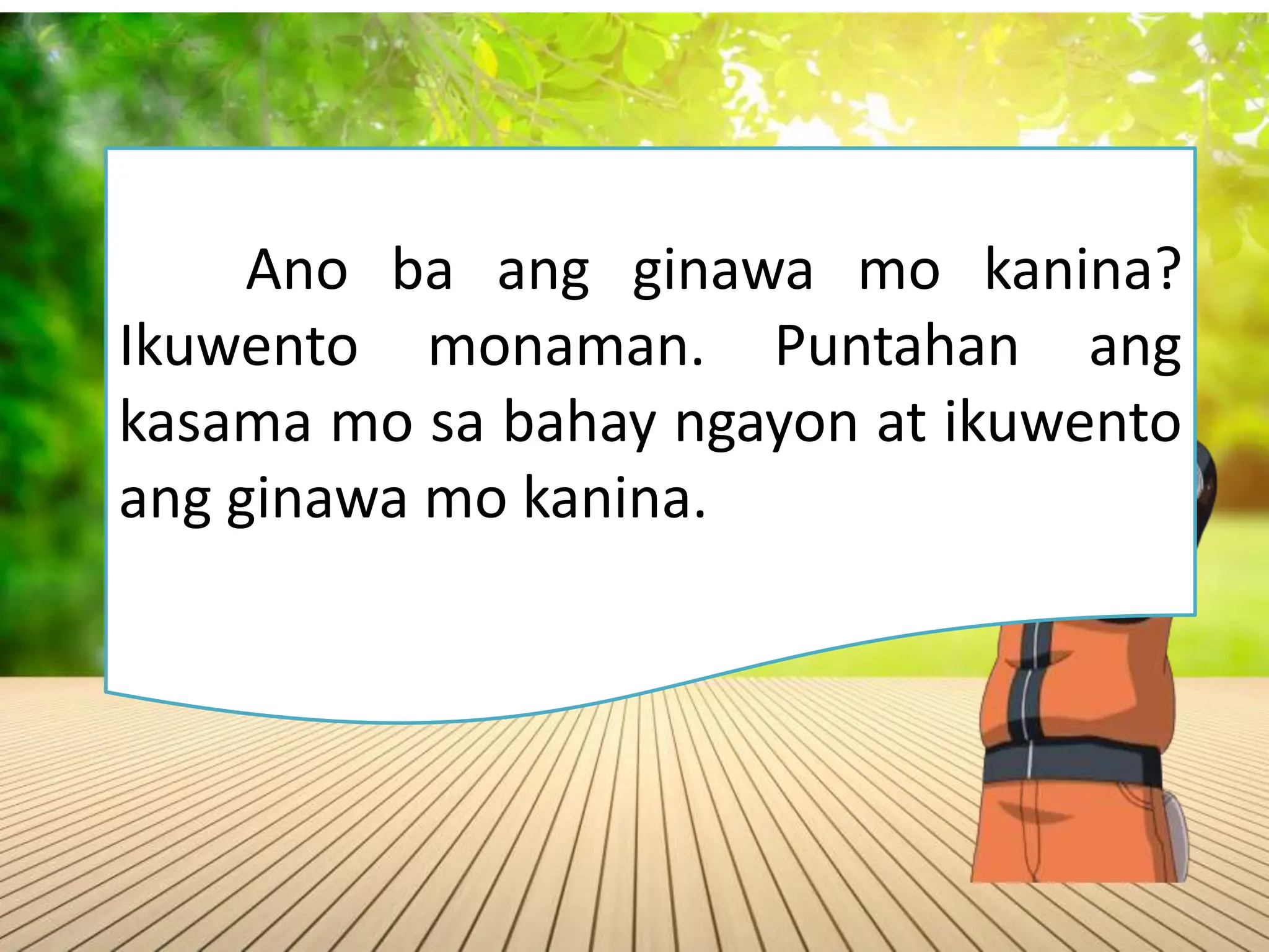Filipino 5 Q1 Module 1 PAG-UUGNAY NG SARILING KARANASAN SA NAPAKINGGANG ...