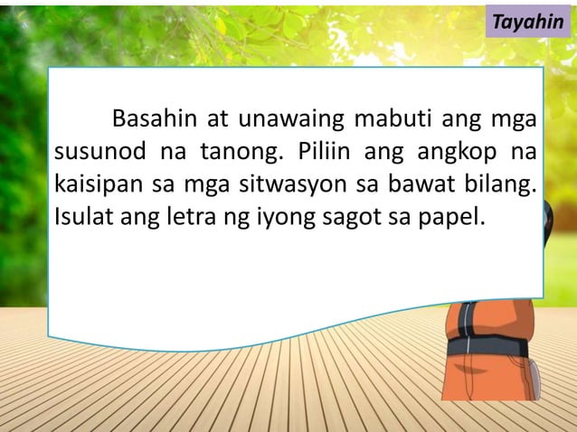 Filipino 5 Q1 Module 1 PAG-UUGNAY NG SARILING KARANASAN SA NAPAKINGGANG TEKSTO | PPTX