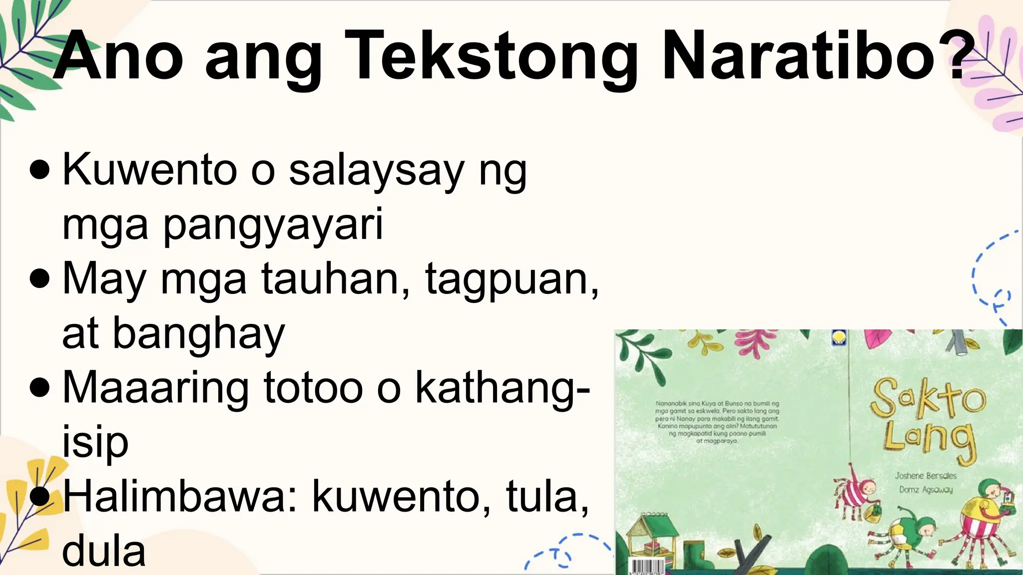 FILIPINO5 Q2 1 Nauunawaan ang tekstong naratibo (tulang pambata.pptx