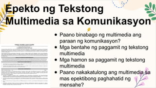 FILIPINO5 Q2 43 Nakilala ang mga elemento sa tekstong multimedia.pptx