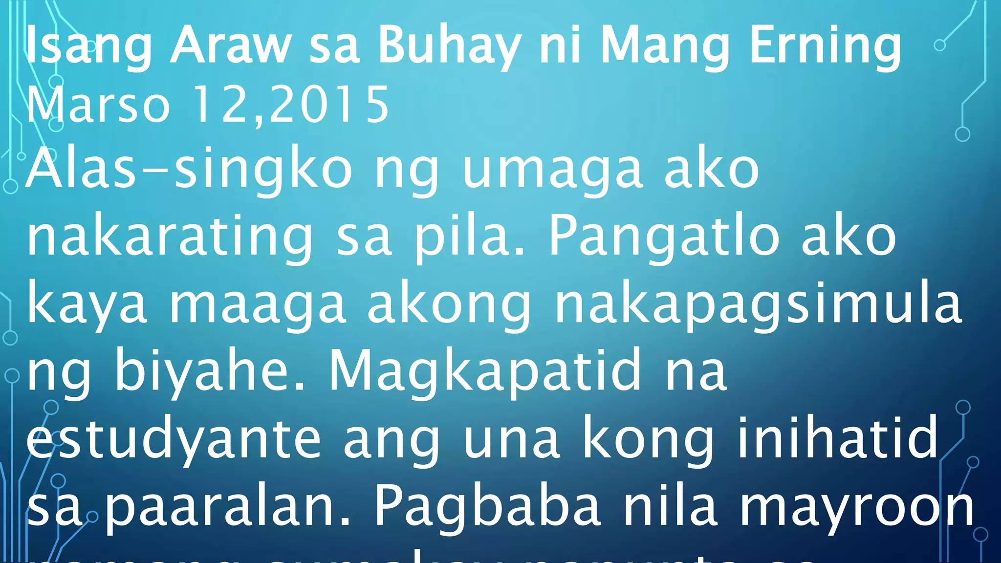 FILIPINO 5 Q2 W4 D1to5 Maibibigay ang mahahalagang pangyayari sa ...