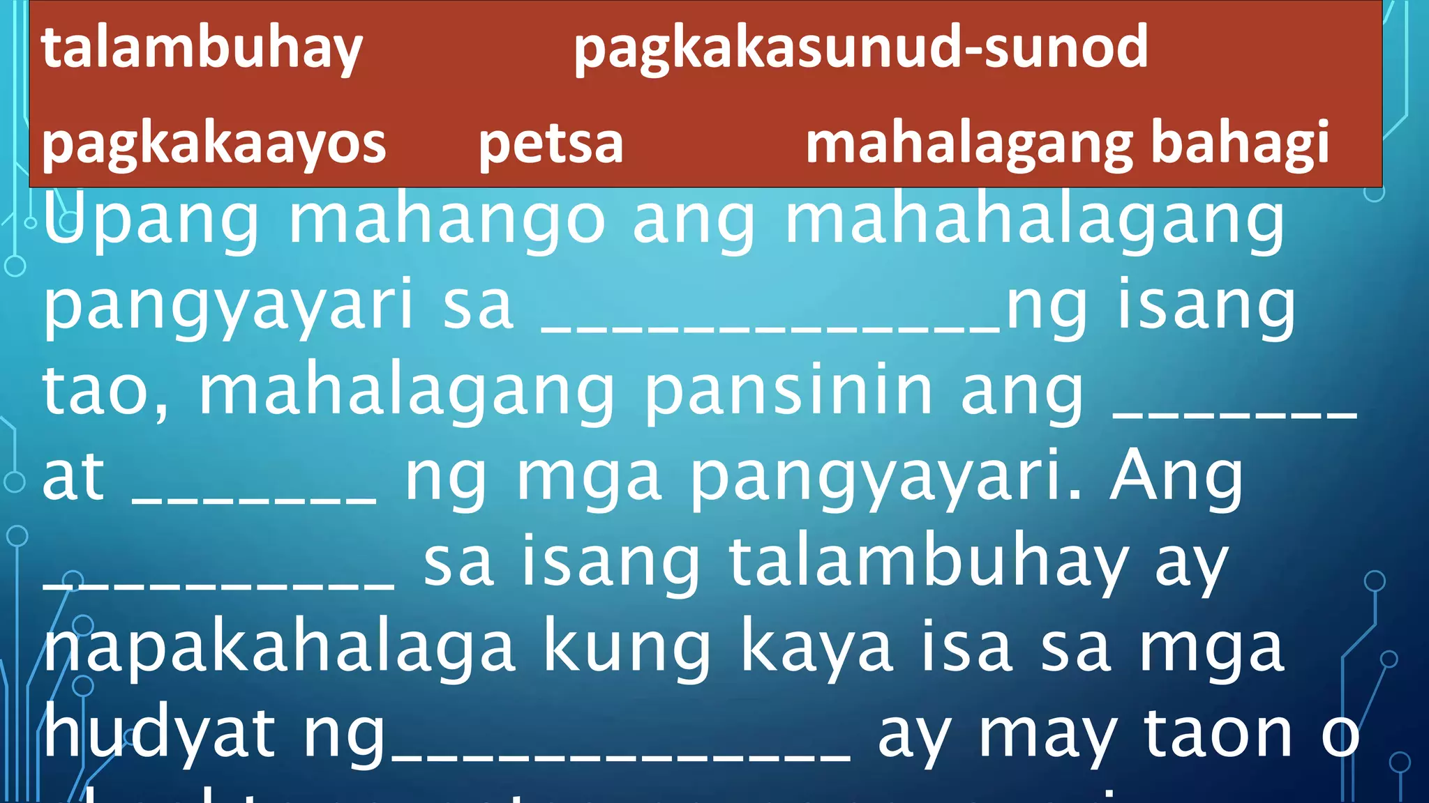 FILIPINO 5 Q2 W4 D1to5 Maibibigay ang mahahalagang pangyayari sa ...