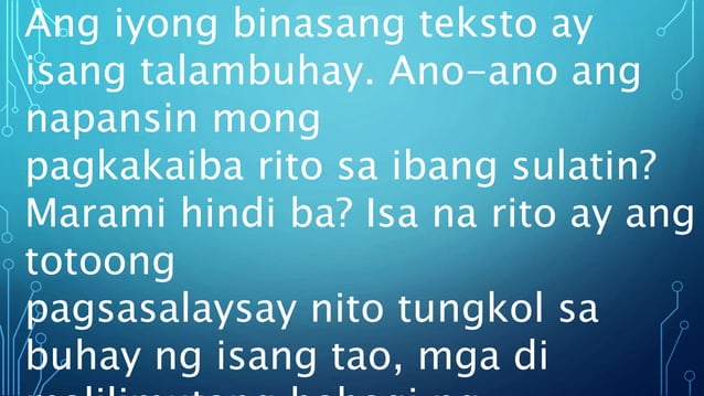 FILIPINO 5 Q2 W4 D1to5 Maibibigay ang mahahalagang pangyayari sa ...