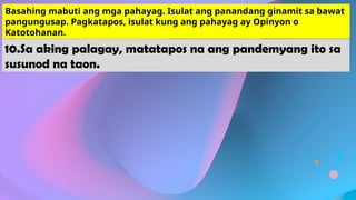 Filipino5_Q3_Wk5 powerpoint presentation Pagsusuri ng Pahayag | PPTX