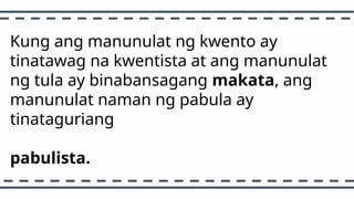 FILIPINO 6.Pabula Presentation for grade 6 | PPTX