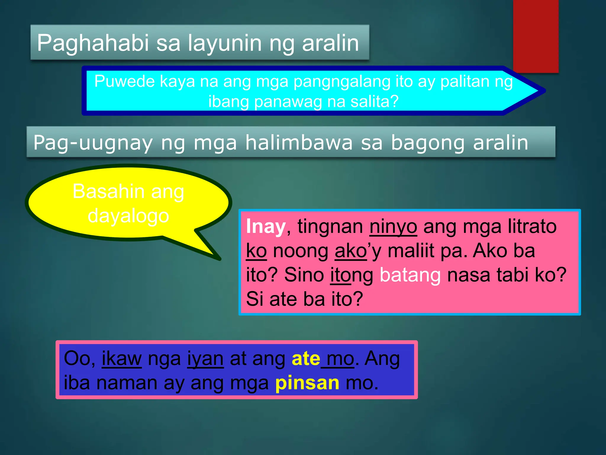 Filipino 6_1st Quarter_Paggamit ng Panghalip sa Pakikipag-usap .pptx