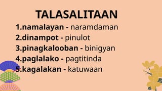FILIPINO 6 talasalitaan, news paper, sequence | PPTX