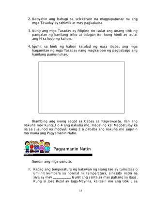 Filipino 6 dlp 1 pagsunod sa mga panuto | PDF