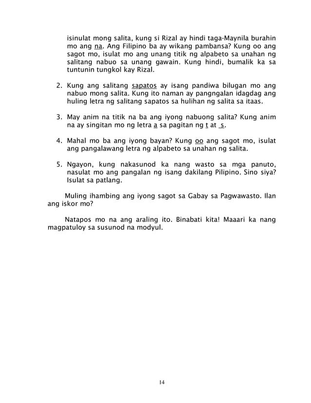 Filipino 6 dlp 1 pagsunod sa mga panuto | PDF