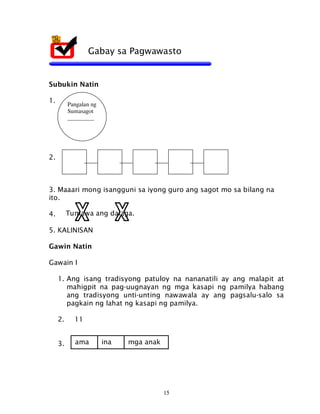 Filipino 6 dlp 1 pagsunod sa mga panuto | PDF
