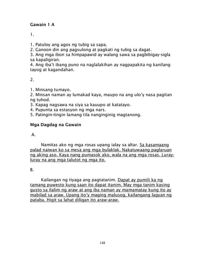 Filipino 6 dlp 13 mga pumapailalim na paksa | PDF