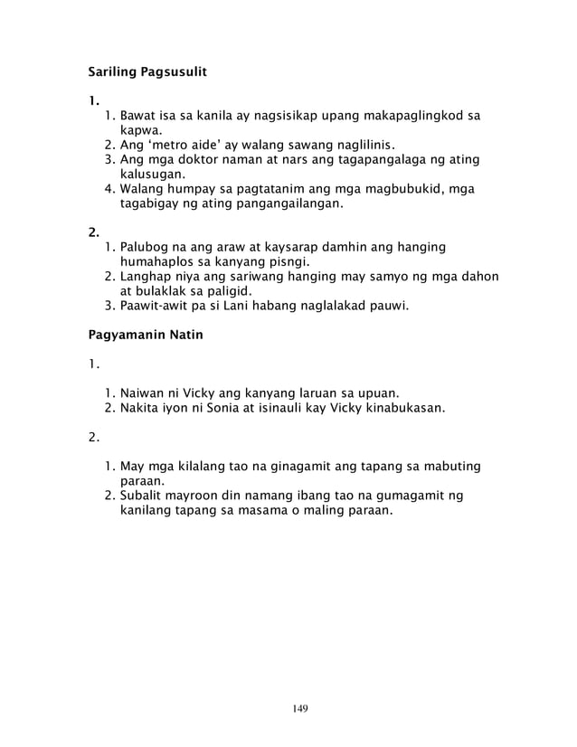 Filipino 6 dlp 13 mga pumapailalim na paksa | PDF