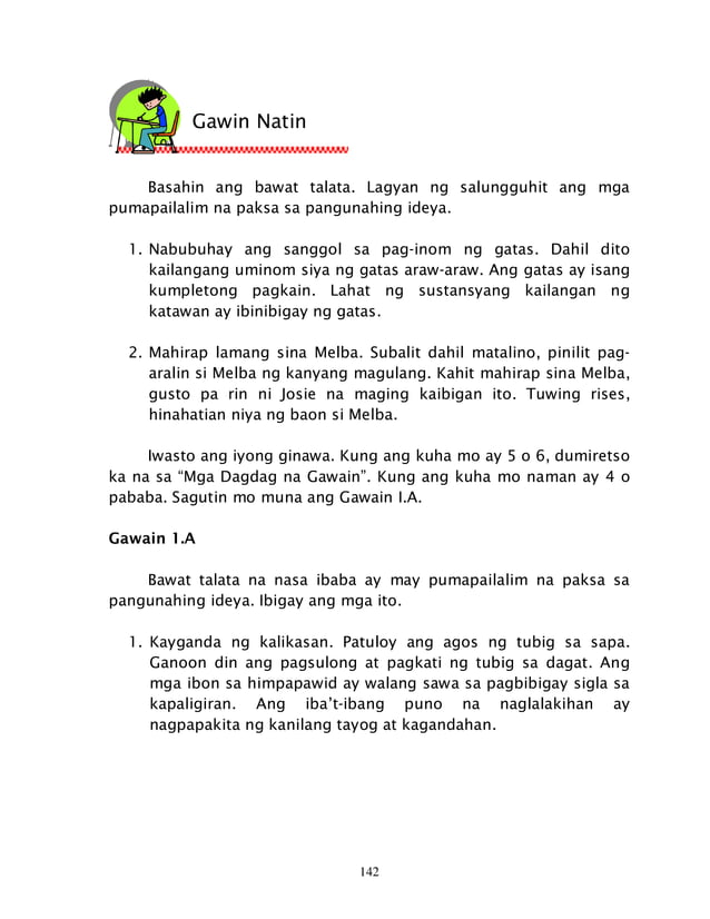 Filipino 6 dlp 13 mga pumapailalim na paksa | PDF