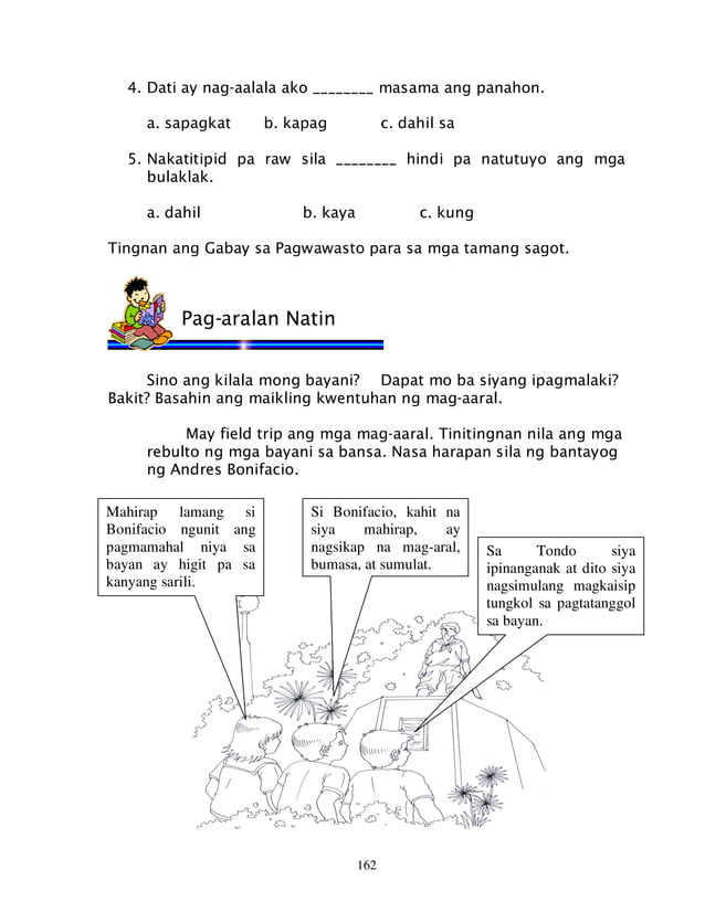 Filipino 6 dlp 15 kilalanin ang mga pag-ugnay sa tambalan at hugnayan | PDF