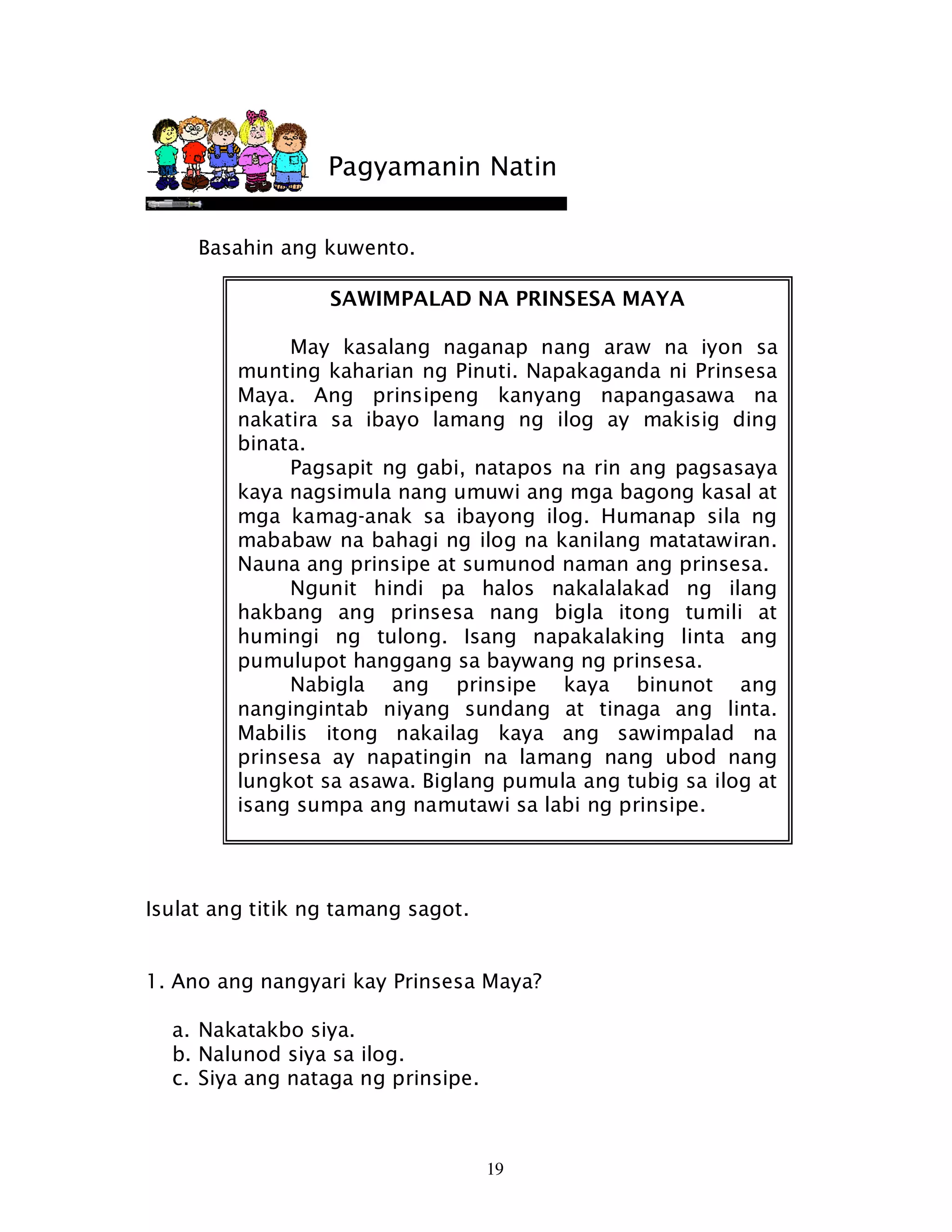 Filipino 6 dlp 19 paghinuha sa saloobing pandamdamin | PDF