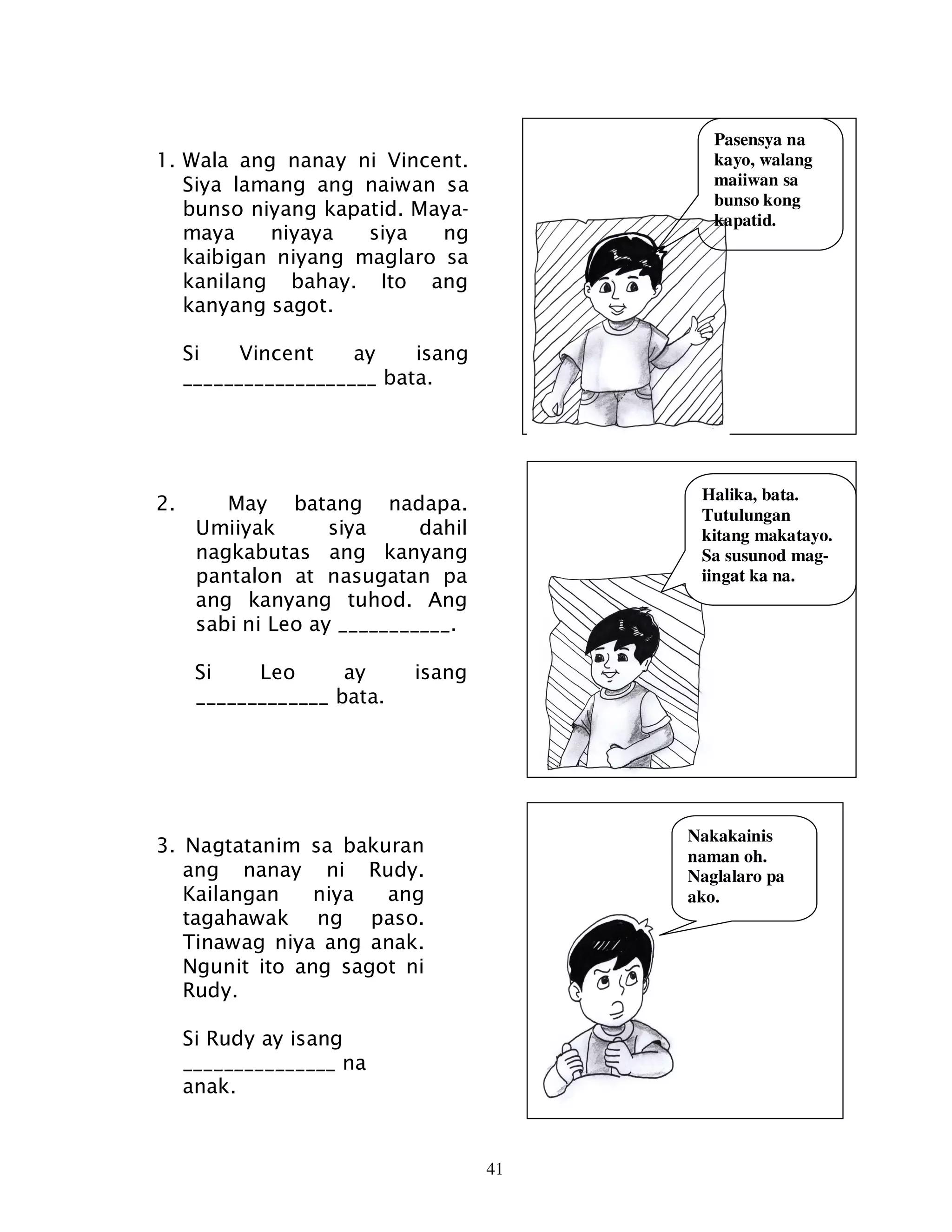 Filipino 6 dlp 21 mga katangian ng tauhan | PDF