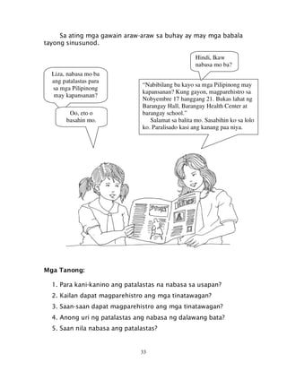 Filipino 6 dlp 3 halina't gumawa ng babala | PDF