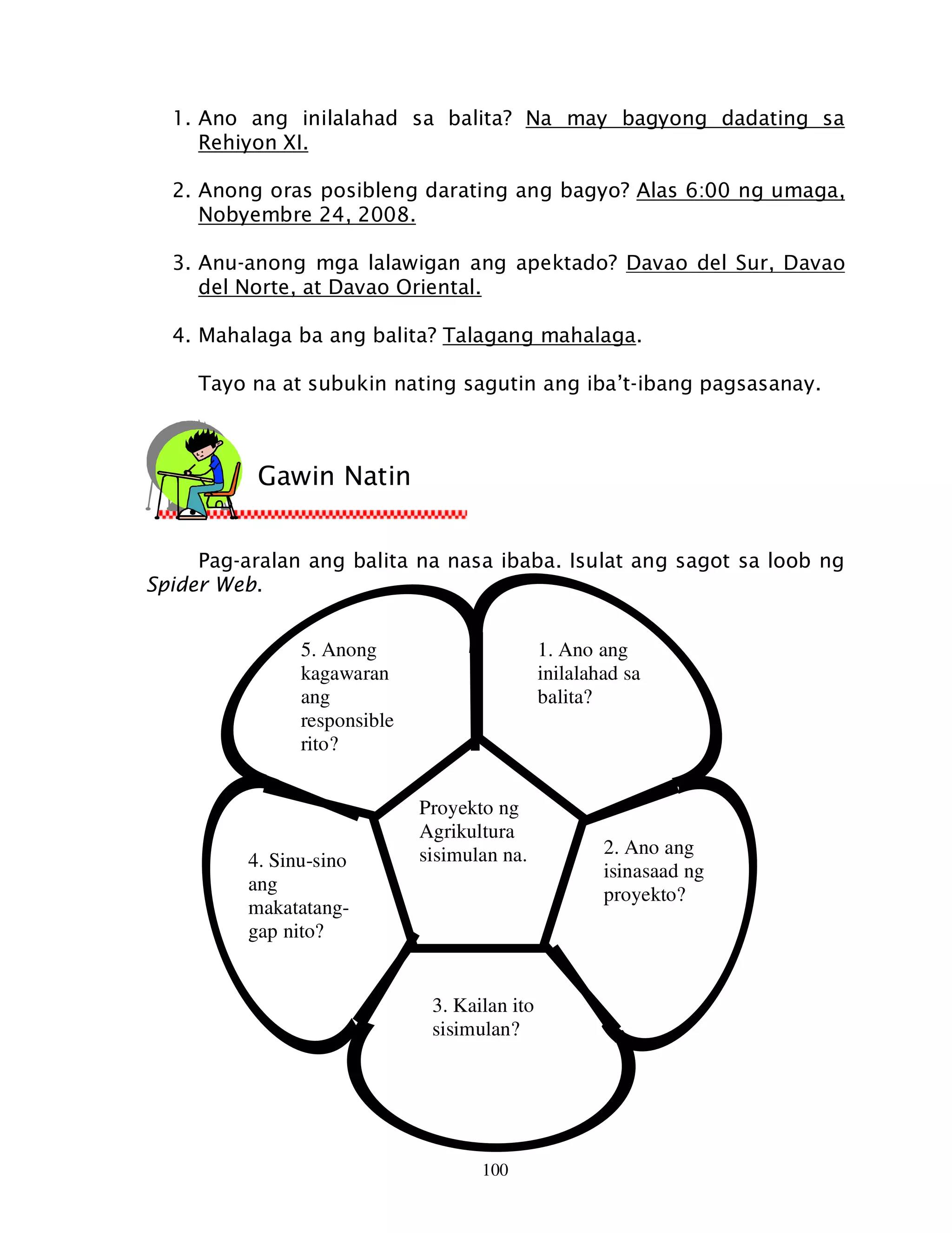Filipino 6 dlp 9 detalye ng mga balita | PDF