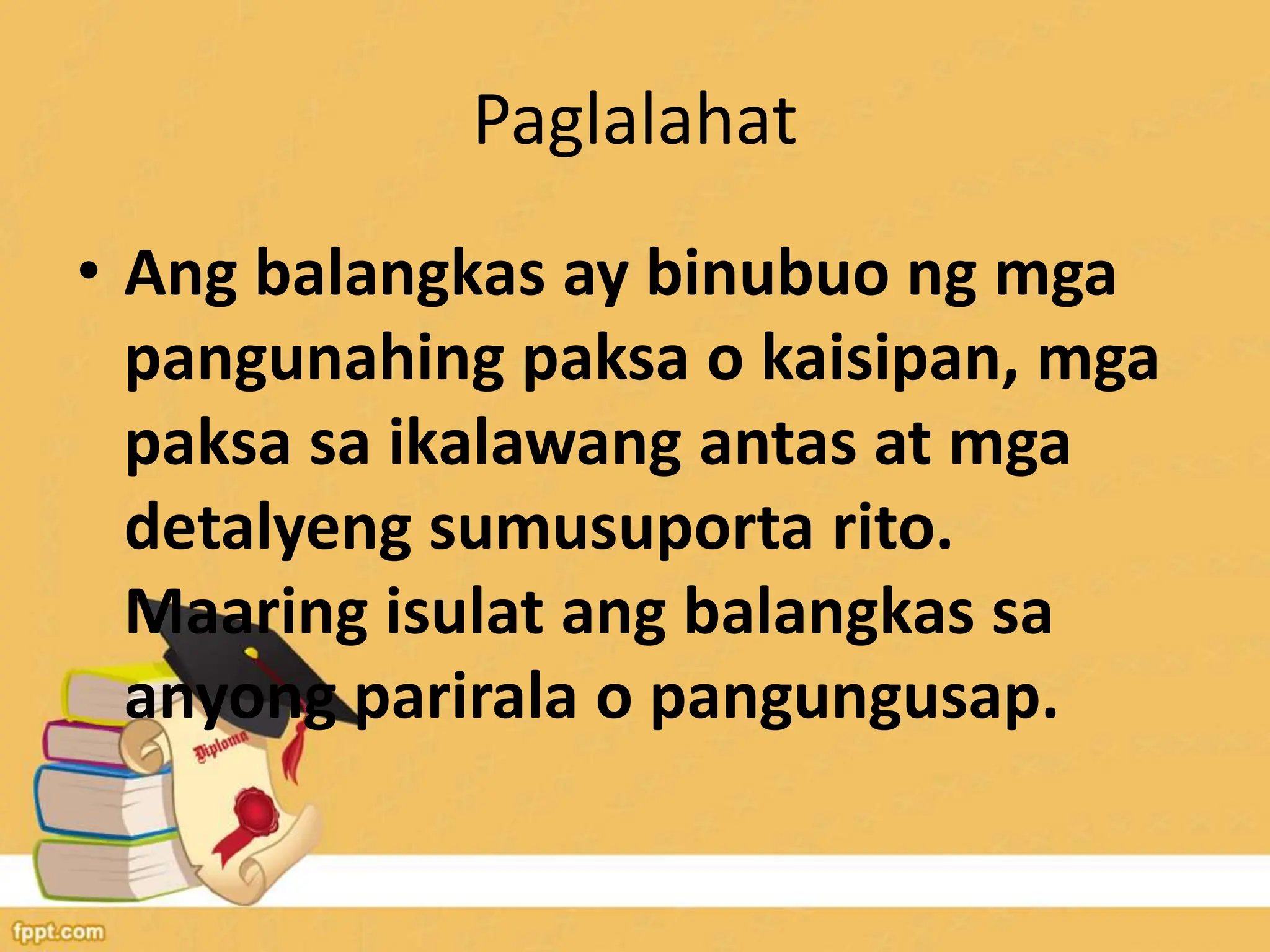 FILIPINO 6 PPT Q3 W1 - Nagagamit Ang Nakalarawang Balangkas Upang ...