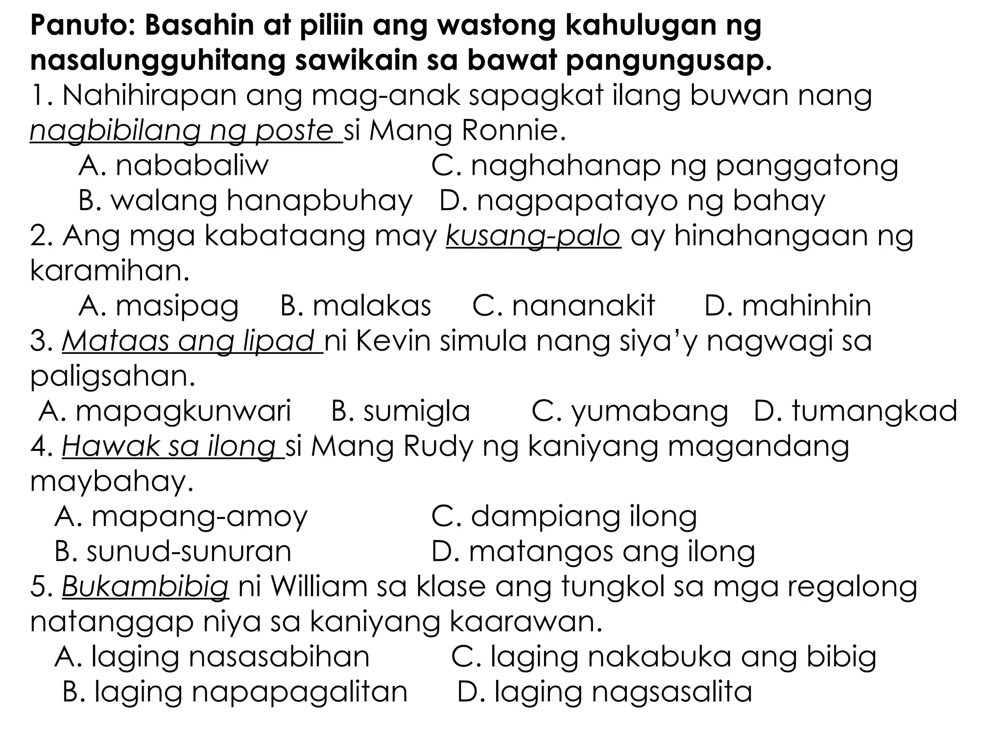 FILIPINO 6 Q1-Week 4.pptx Sining at Panitikan | PPTX